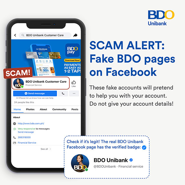 #BDOAntiScam Advisories | BDO Unibank, Inc.